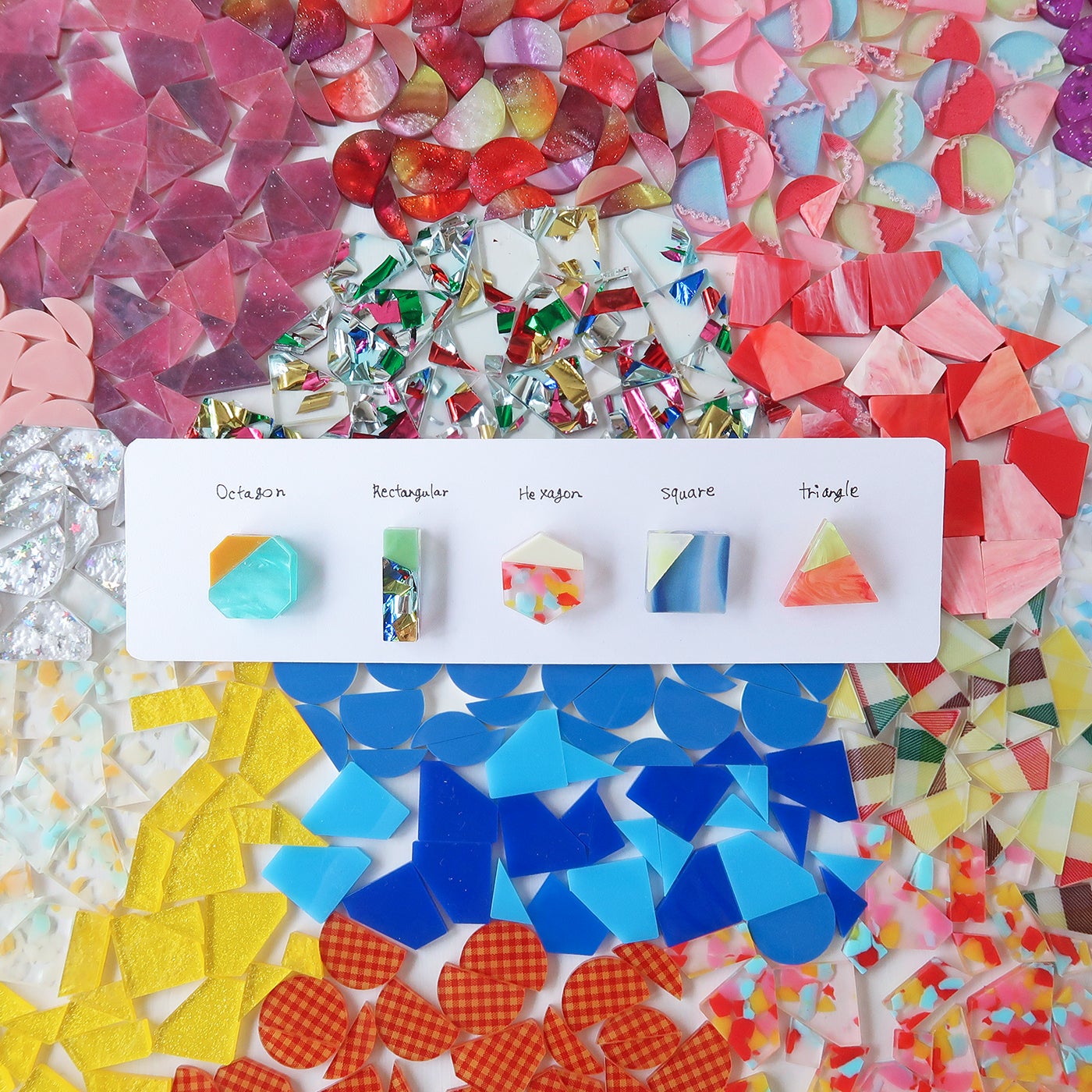 Workshop 顏色與形狀的 創意撞色拼貼壓克力耳環 | Makers' Base Taipei Workshop