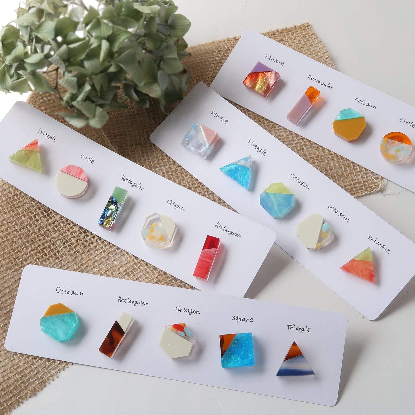 Workshop 顏色與形狀的 創意撞色拼貼壓克力耳環 | Makers' Base Taipei Workshop